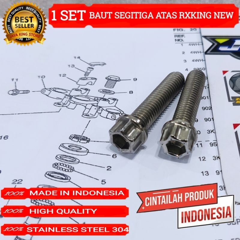 Top Triangle Bolt Probolt Hex Plus Stainless CNC 2 Key 1set Top ...