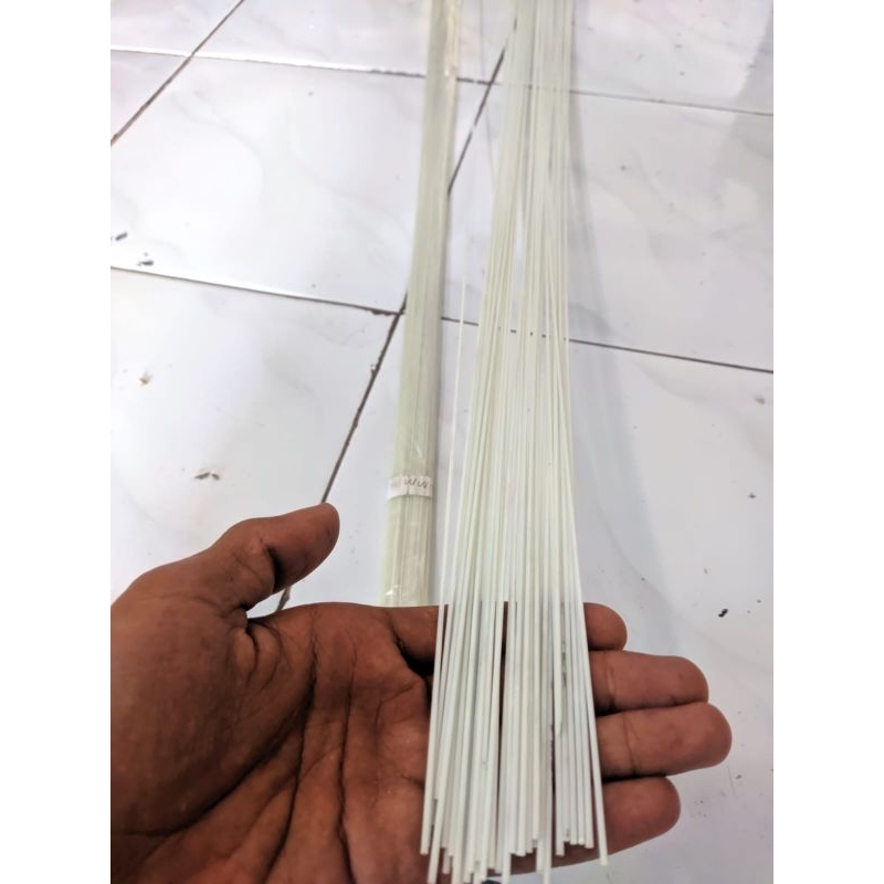 PUTIH Fiber Sticks White Sticks 1 Meter Pieces Of 10 Fiber Cages Size ...