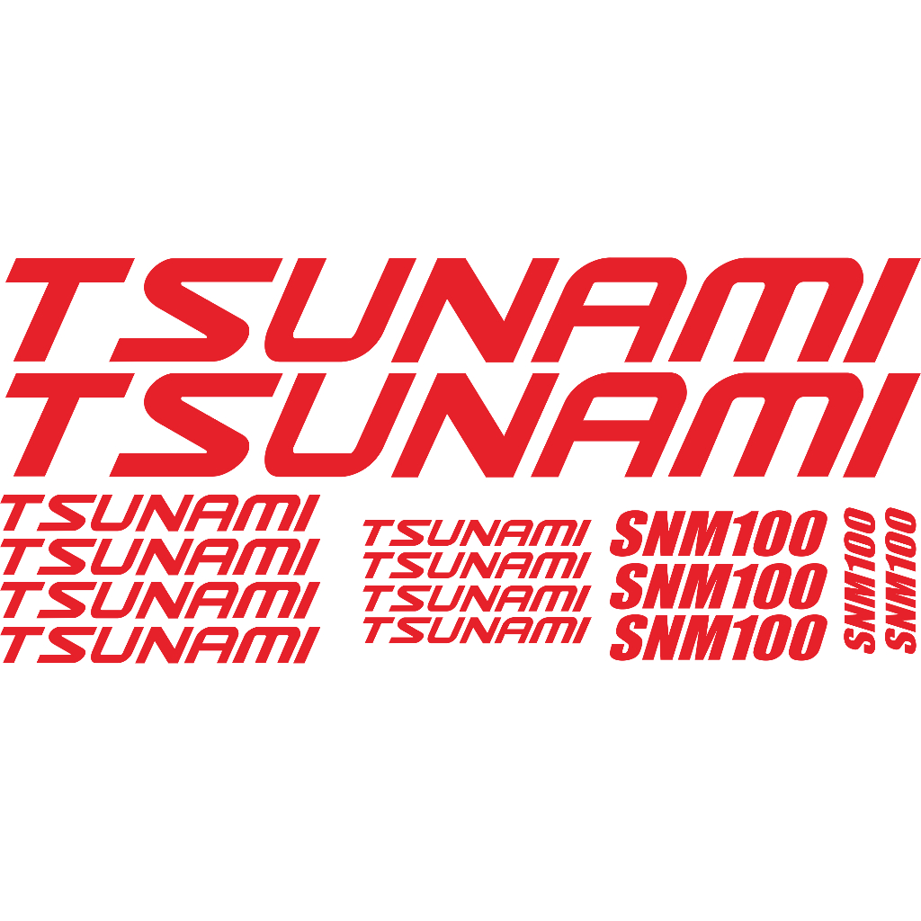 Cutting sticker tsunami SNM 100 Bicycle sticker | Shopee Malaysia