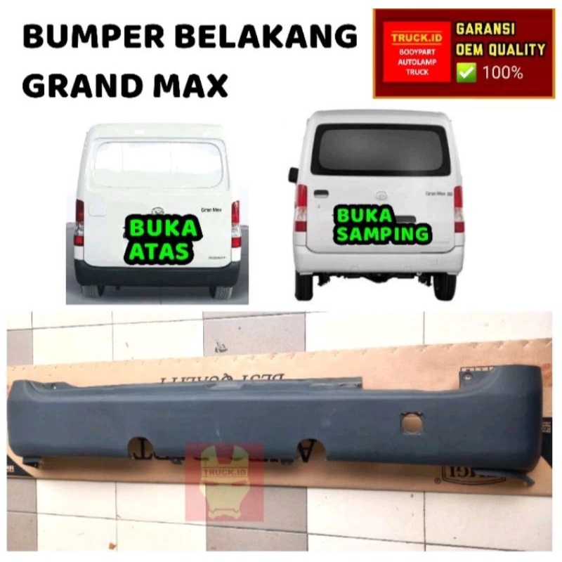 Grandmax grand max gran max van rear bumper top and side opening ...