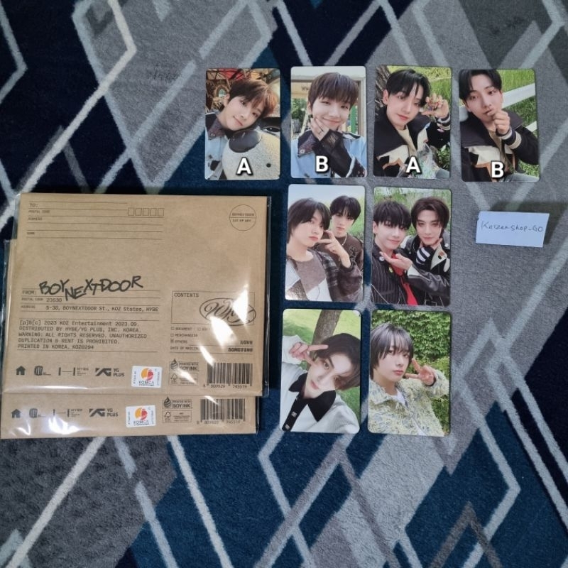 Boynextdoor Album & Photocard - Why Album.. Letter ver - Photocard Dazed & Moody ver - POB ...