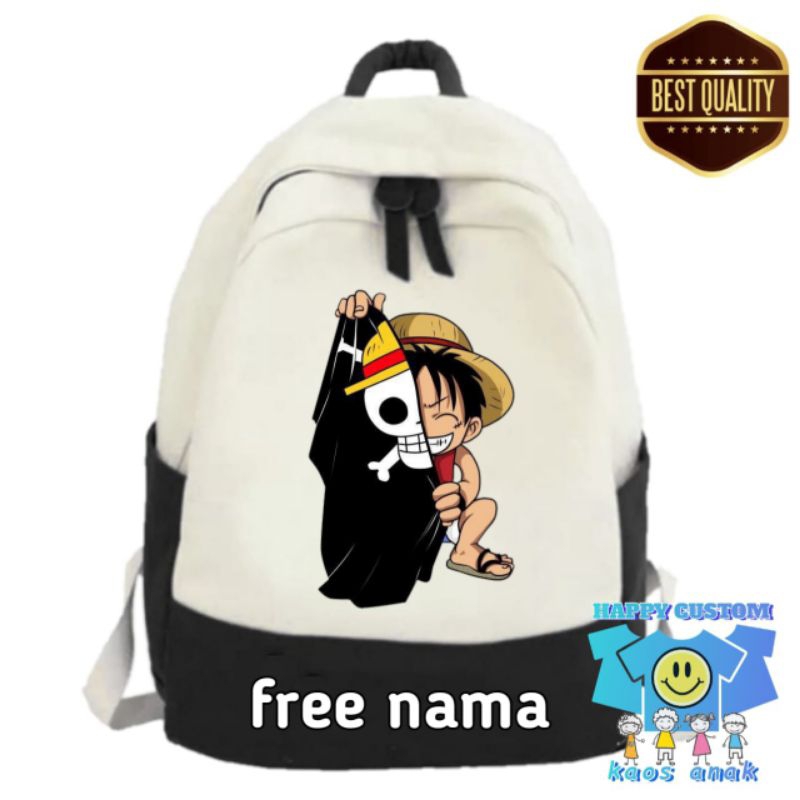 Luffy ONE PIECE anime Character Children's School Bag | Shopee Malaysia