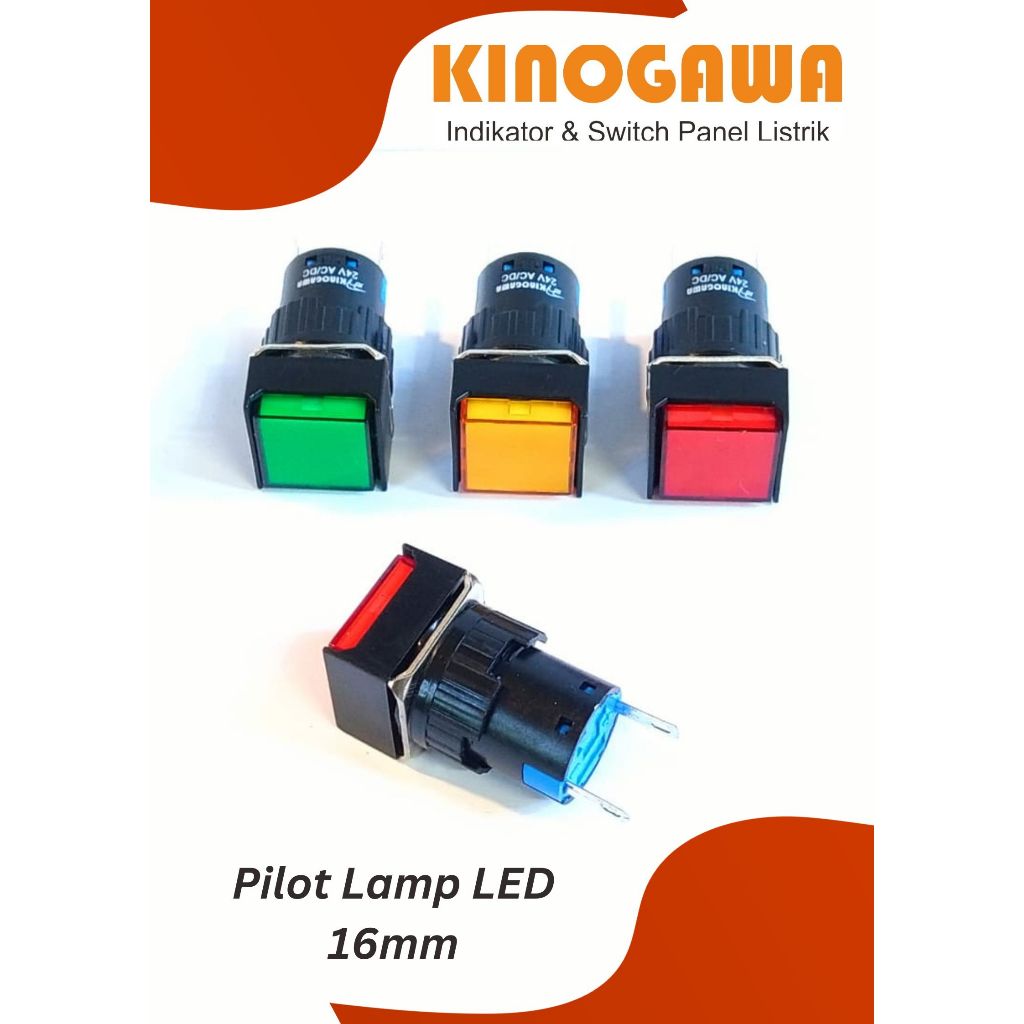 Pilot Lamp 16mm 24V Box (Square) | Shopee Malaysia