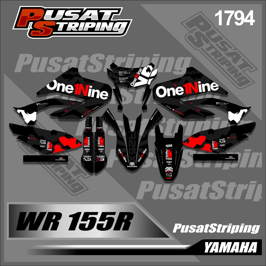 YAMAHA WR 155R sticker DECAL~Yamaha WR 155R sticker decal~WR 155 Full ...