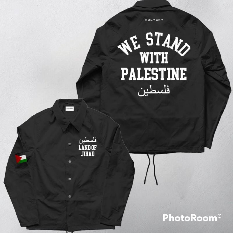 Coach PALESTINE Jacket WE STAND WITH/ New Men'S/Women's Parachute Jacket | Shopee Malaysia