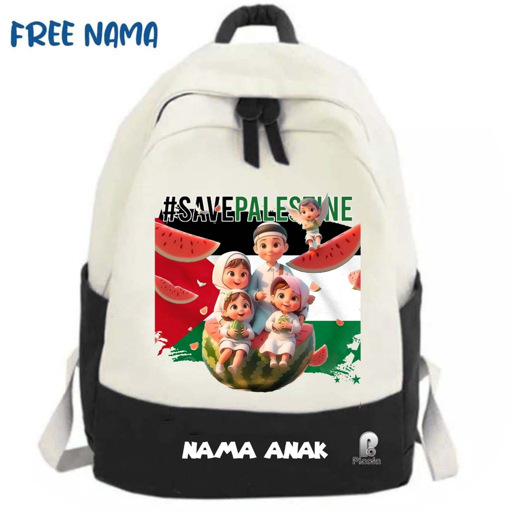 Save Palestine SAVE GAZA UNISEX School BACKPACK BACKPACK (FREE Name ...