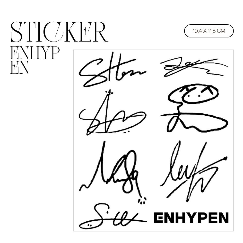 Enhypen STICKERS (1 SET) SHANDS TTD KPOP IDOL KOREA PREMIUM UNOFFICIAL ...