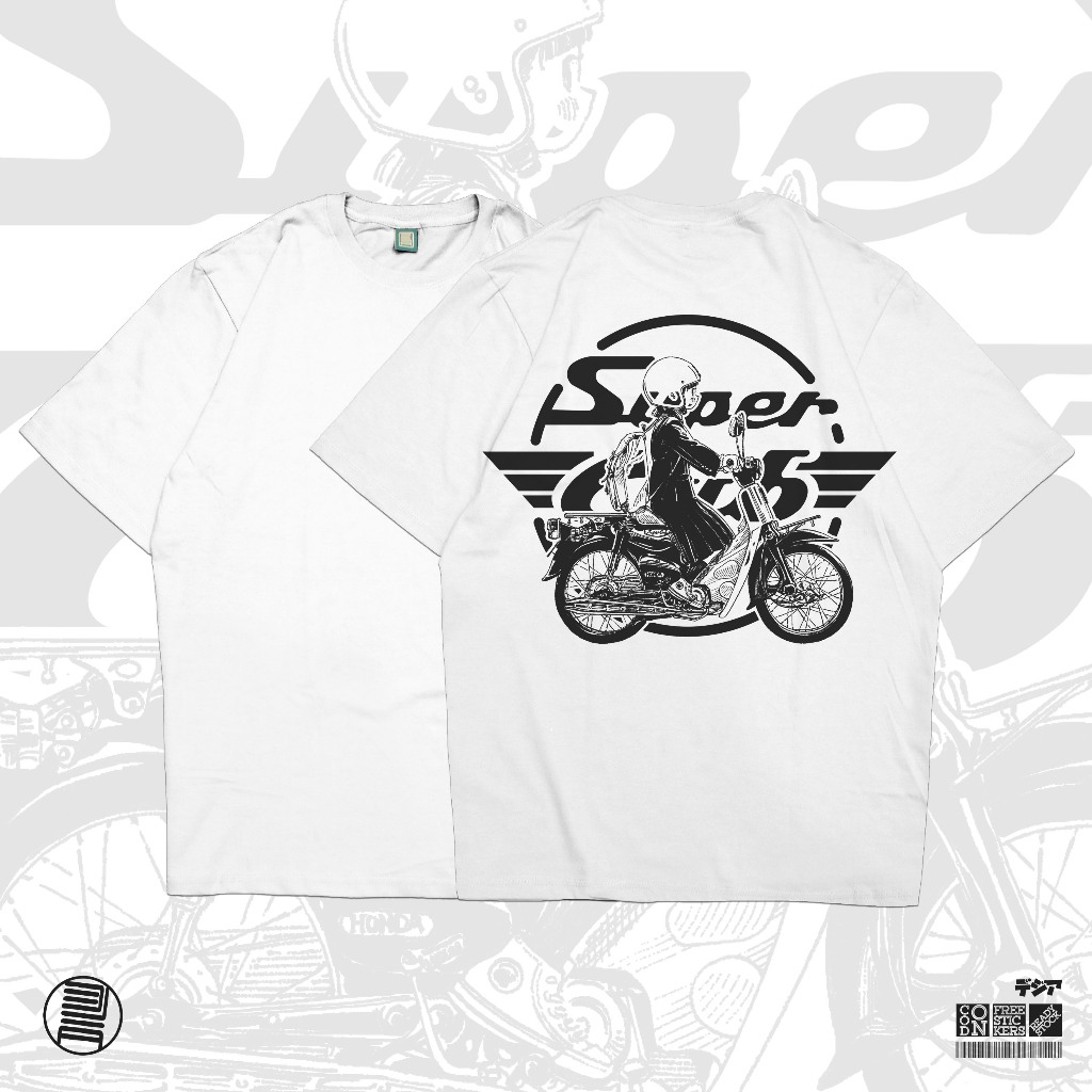 T-shirt Super Cub Koguma Reiko Shii Motorcycle Club Manga Anime ...
