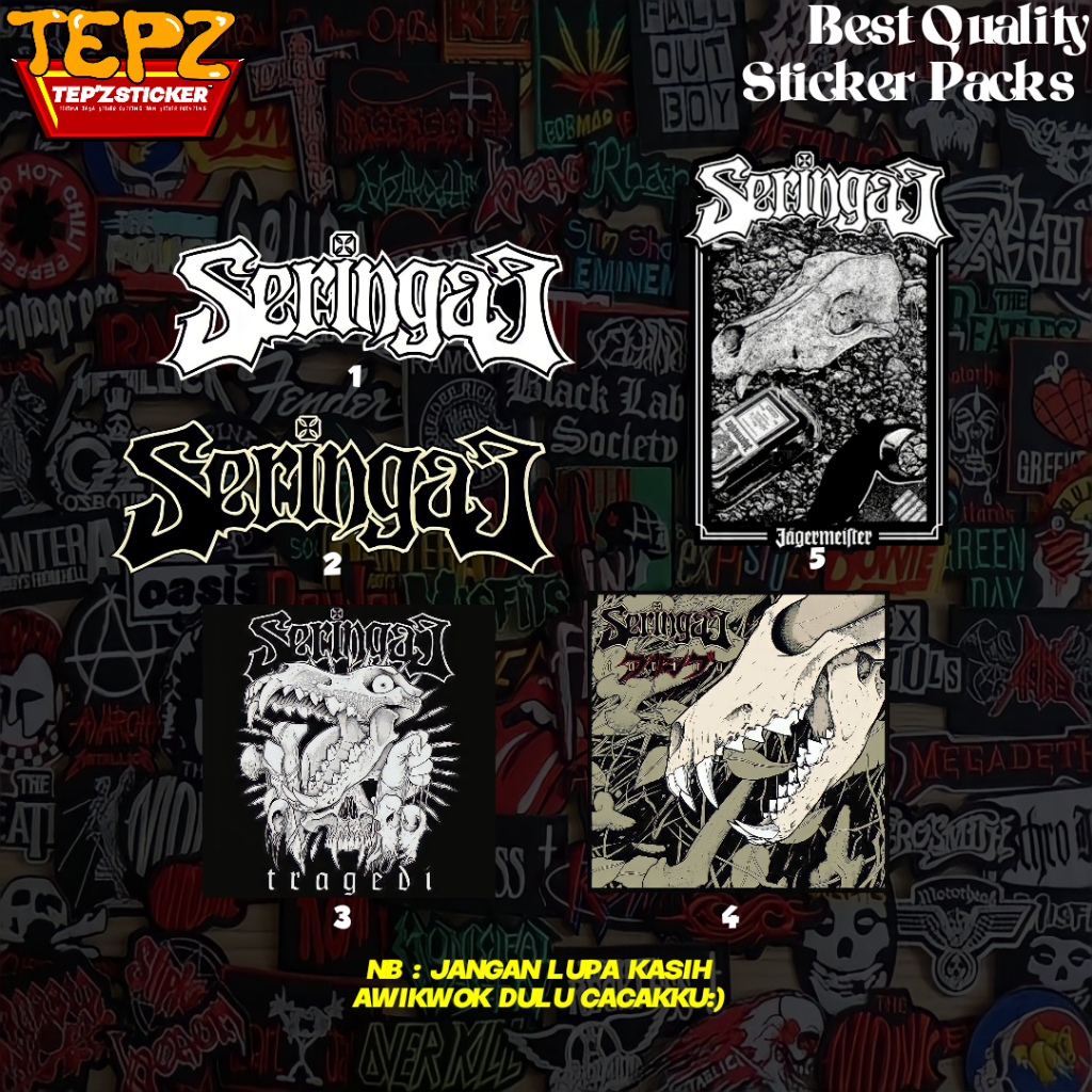 Sticker STICKER (Spine PACKING) BAND STICKER|Metal STICKERS|Tumblr ...
