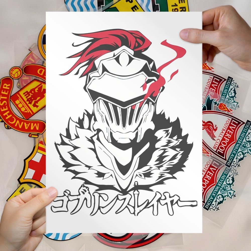 Dtf Digital Print Screen Printing Anime Goblin Slayer Mask Fan Art ...