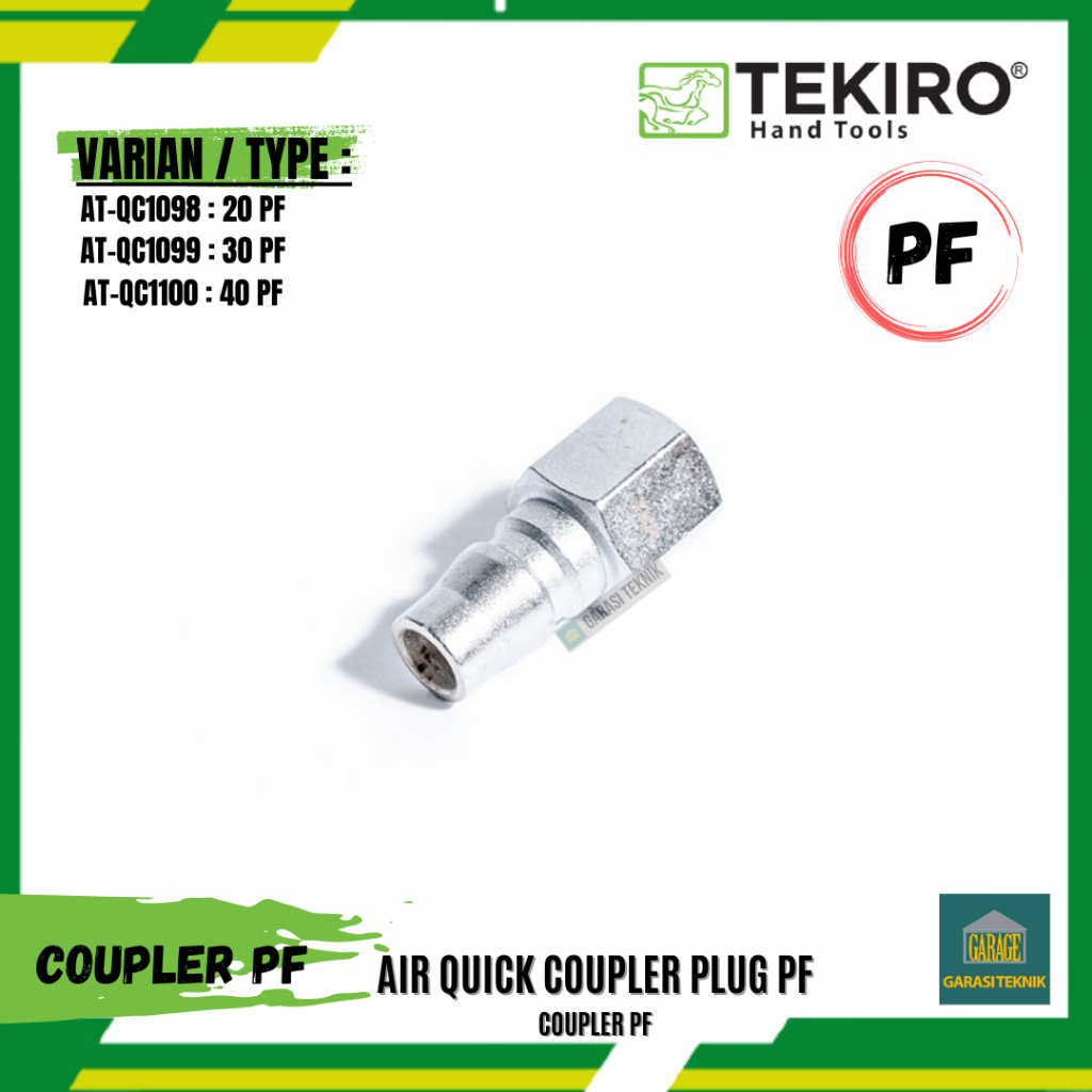 Tekiro QUICK COUPLER Plug PF/QUICK COUPLER PF COMPRESSOR/COUPLE PF COMPRESSOR HOSE/COUPLE PF ...