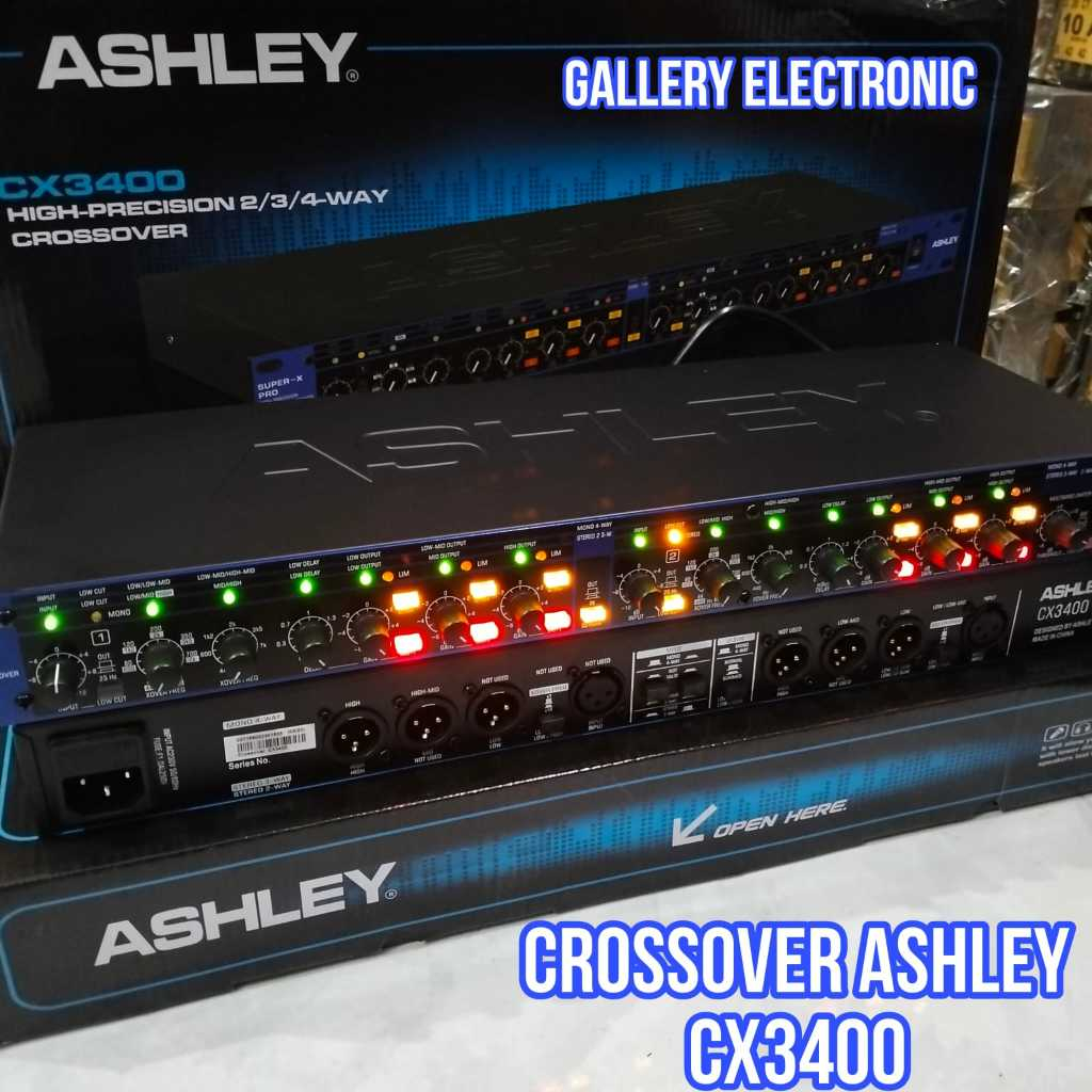 Cross Over ASHLEY CX 3400 Plus Limiter/CROSSOVER CX3400 Super X Pro ...
