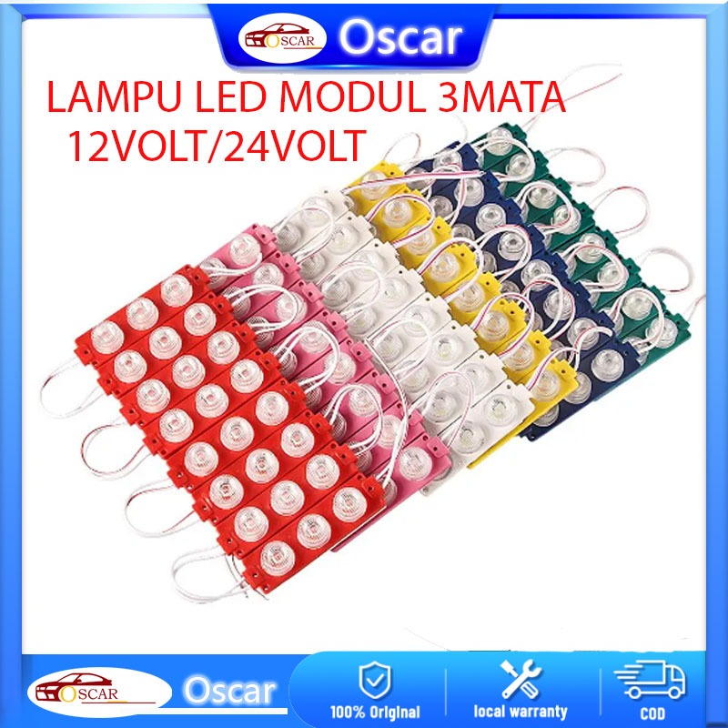 MATA Led LIGHT MODULE 3MATA SMD 7520 3030 12VOLT and 24VOLT WATERPROOF ...