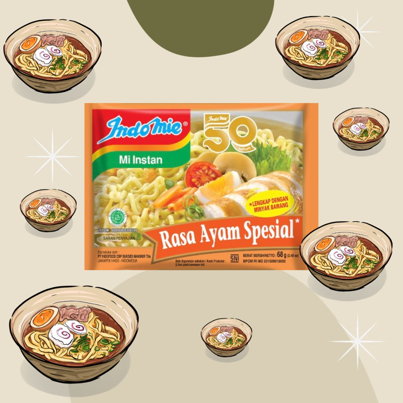 Indomie Mi Instant Boiled Noodles Special Chicken Flavor Instant ...