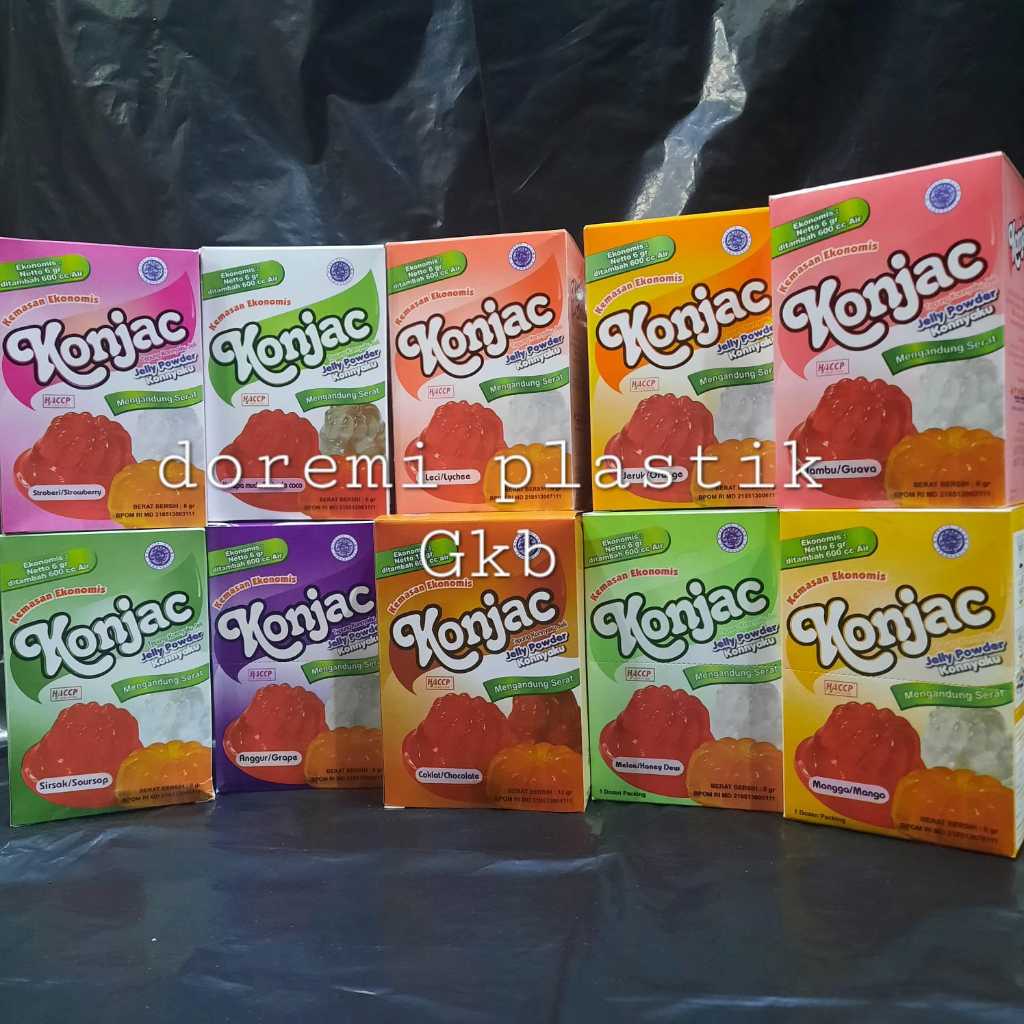 Konjac jelly Powder 6gr 12gr/ agar agar konjac jelly/jelly agar ager ...