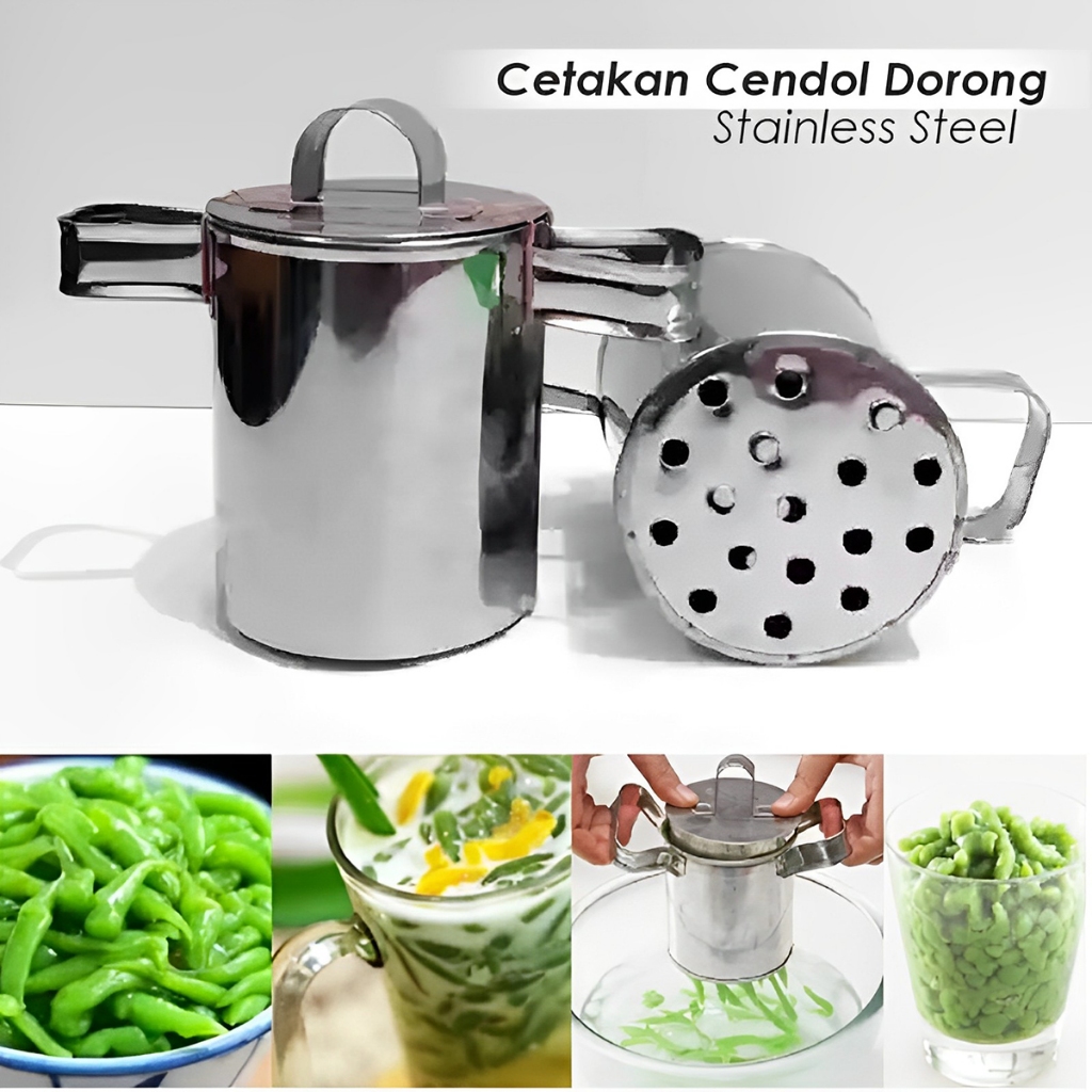 Small Cendol Dawet Push Mold, Manual Push Strainer, Stainless Steel ...