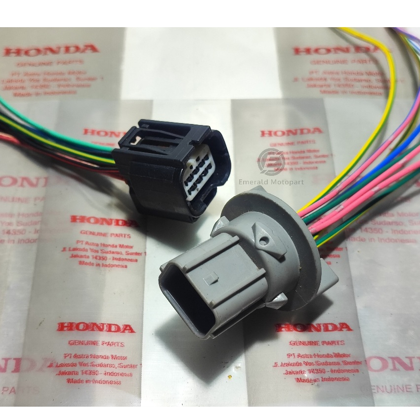 Headlamp headlight socket Cable set pin 8 honda vario 125 vario 150 ...