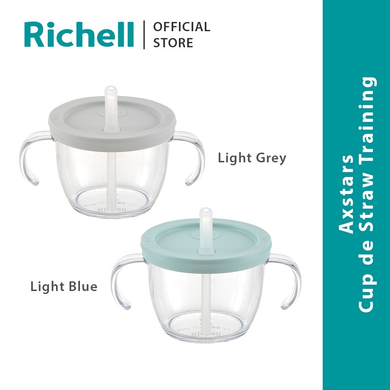 Richell - Axstars Cup de Straw Training - Baby Drinking Glass - 200ml ...