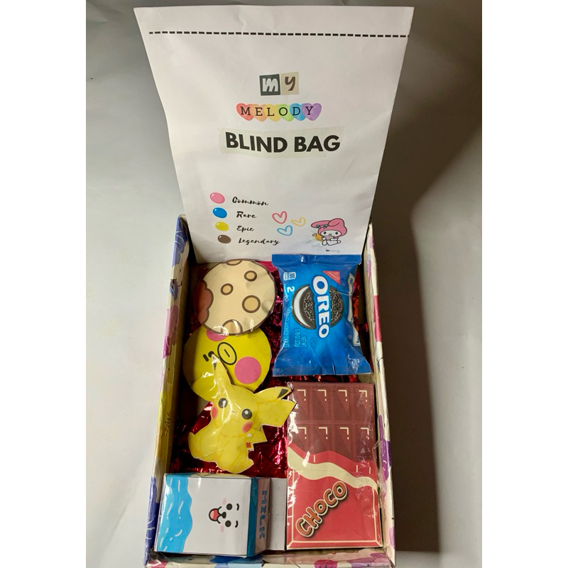 Squishy Blind bag, economical handmade package for elementary school ...