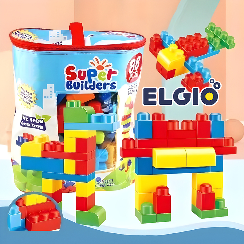 Mega Bricks Super Builders Large Building Blocks Toy | Shopee Malaysia