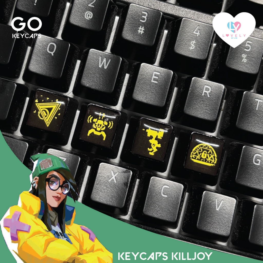 Keycaps PBT Valo Killjoy Ability | GO KEYCAPS | Shopee Malaysia
