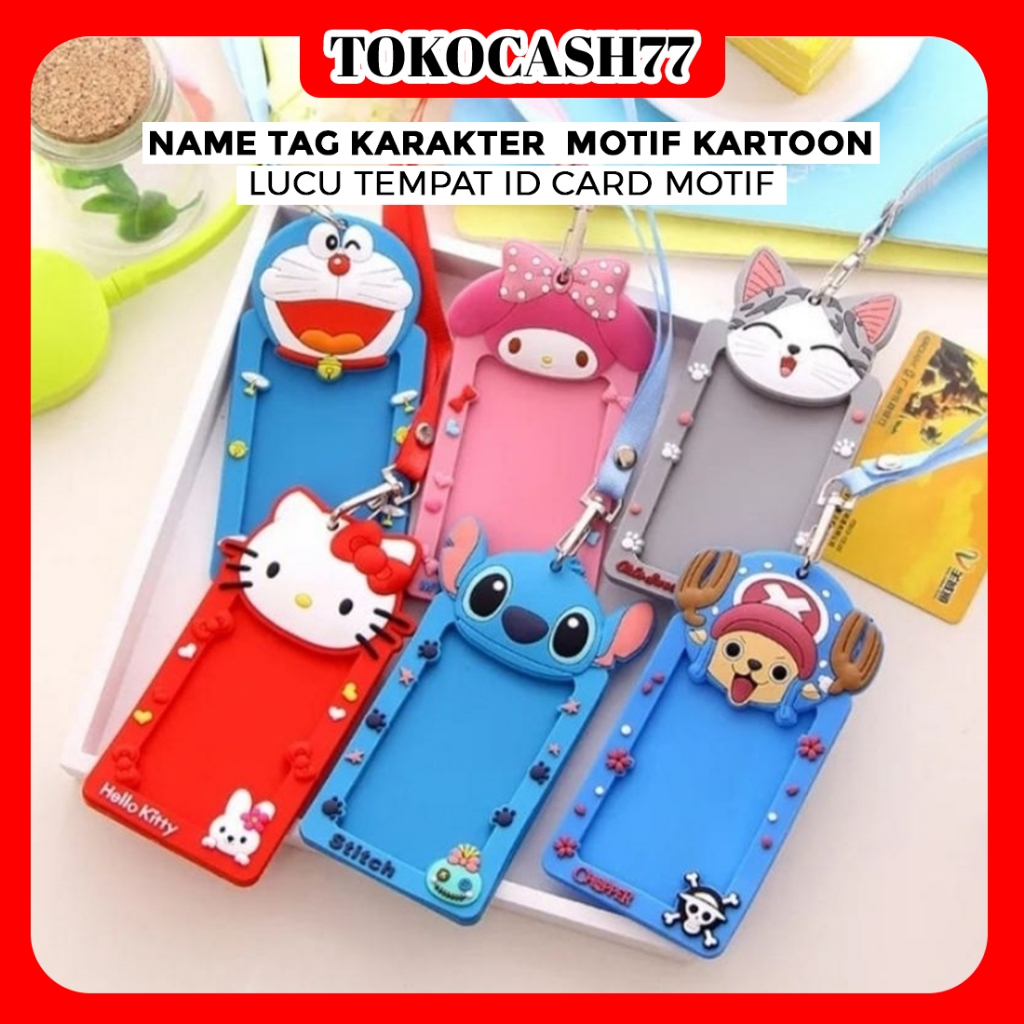 Name TAG CHARACTERS / FUNNY KARTOON MOTIFS / MOTIF ID CARD PLACE ...
