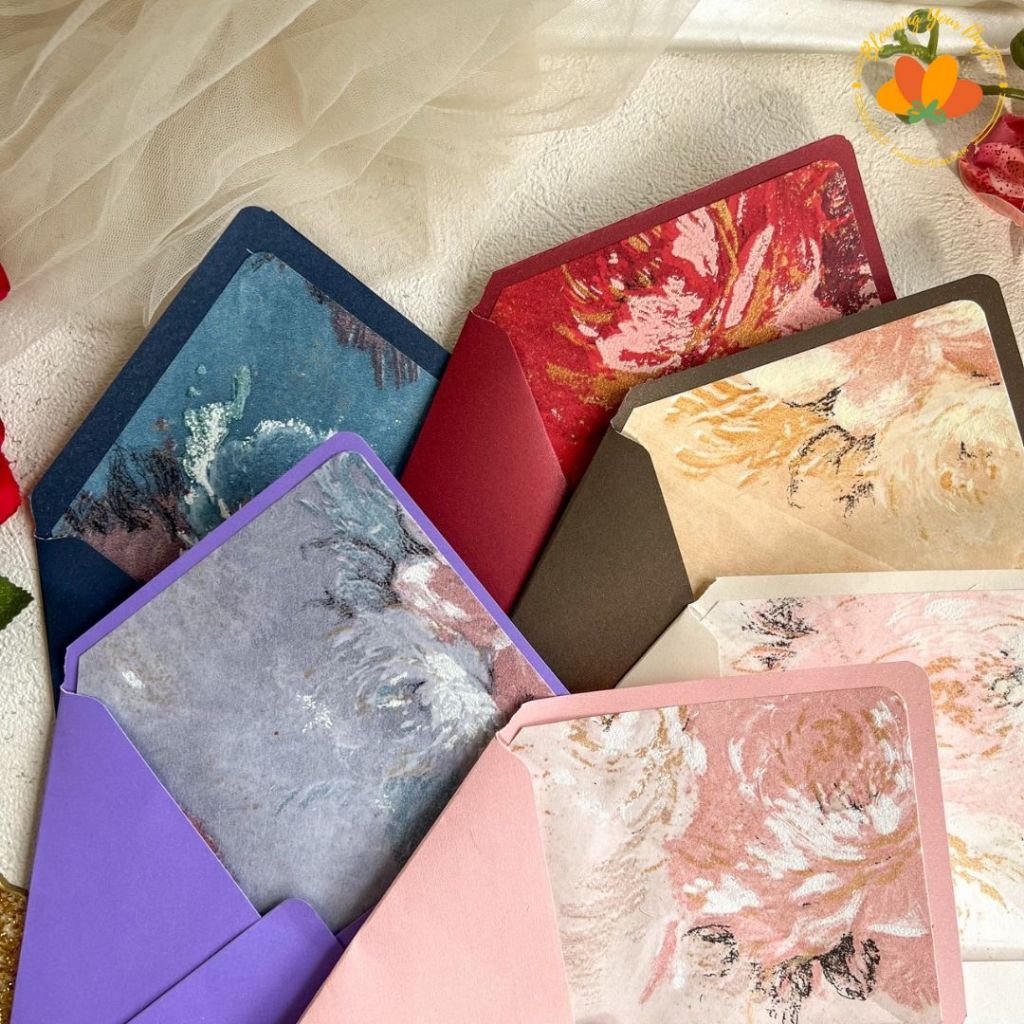 Flower envelope Invitation Greeting Card envelope aesthetic floral ...