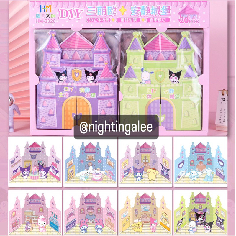 (CSKB) Diy STICKERS BP SANRIO TOYS PALACE SHAPED EDUCATIONAL TOYS | Shopee Malaysia
