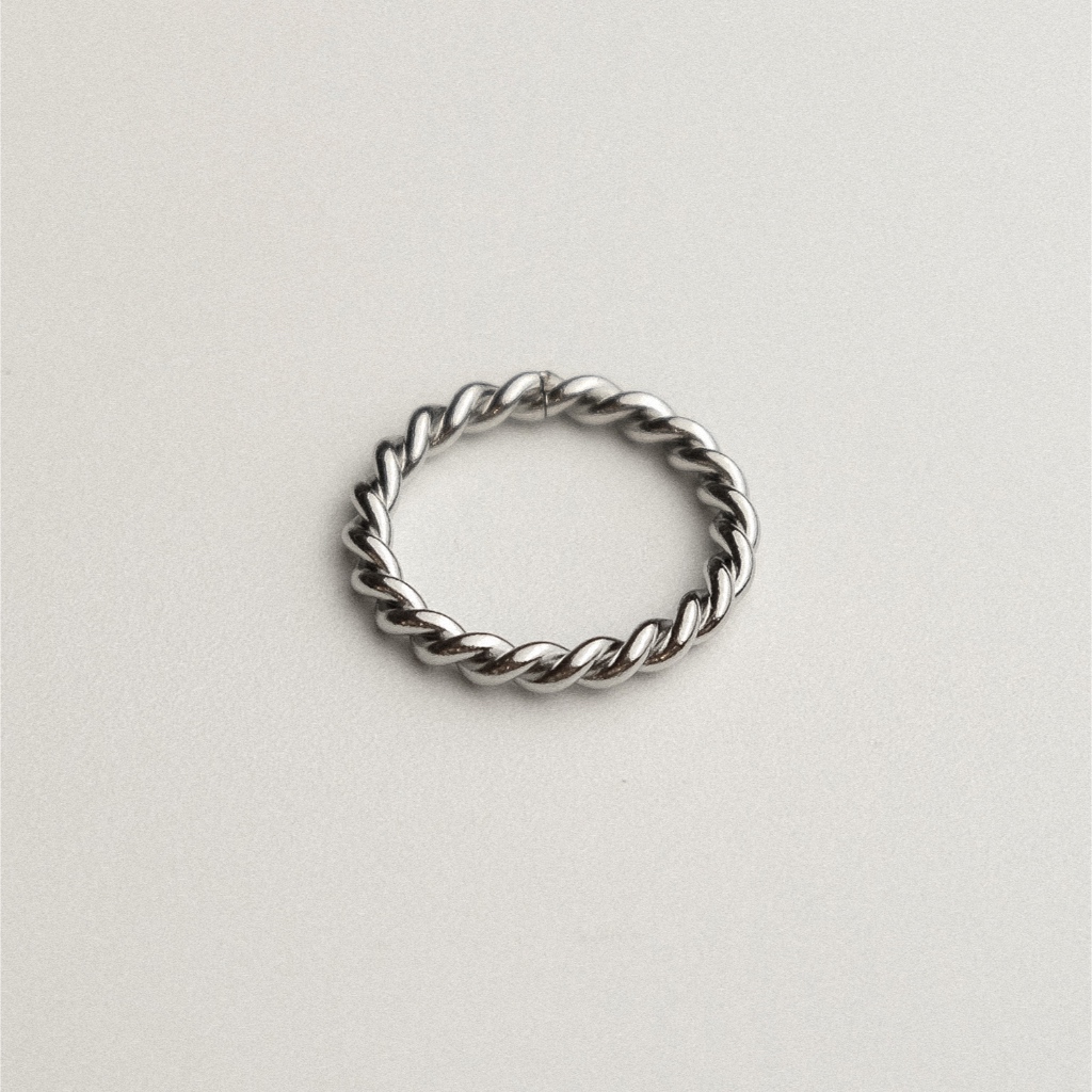 Arnaé Archive 田 Spiral Coil Ring 田 Unisex Stainless Steel Ring Anti ...