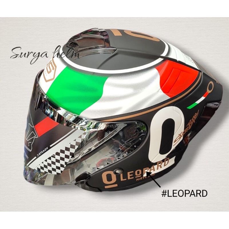 Helmet JS ARMOR LEOPARD BLACK DOF | Shopee Malaysia