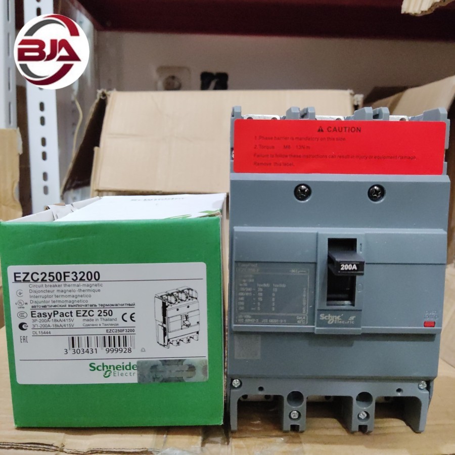 Mccb Breaker Schneider Electric EZC250F 3P 200A 3phase 200A EZC250F3200 ...