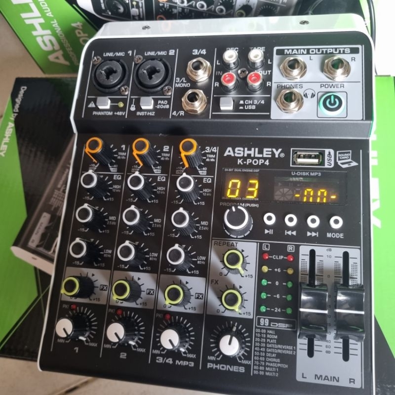 Mixer 4 Channel Ashley K-POP4 Mixer Mini Kpop4 Ashley Original | Shopee ...