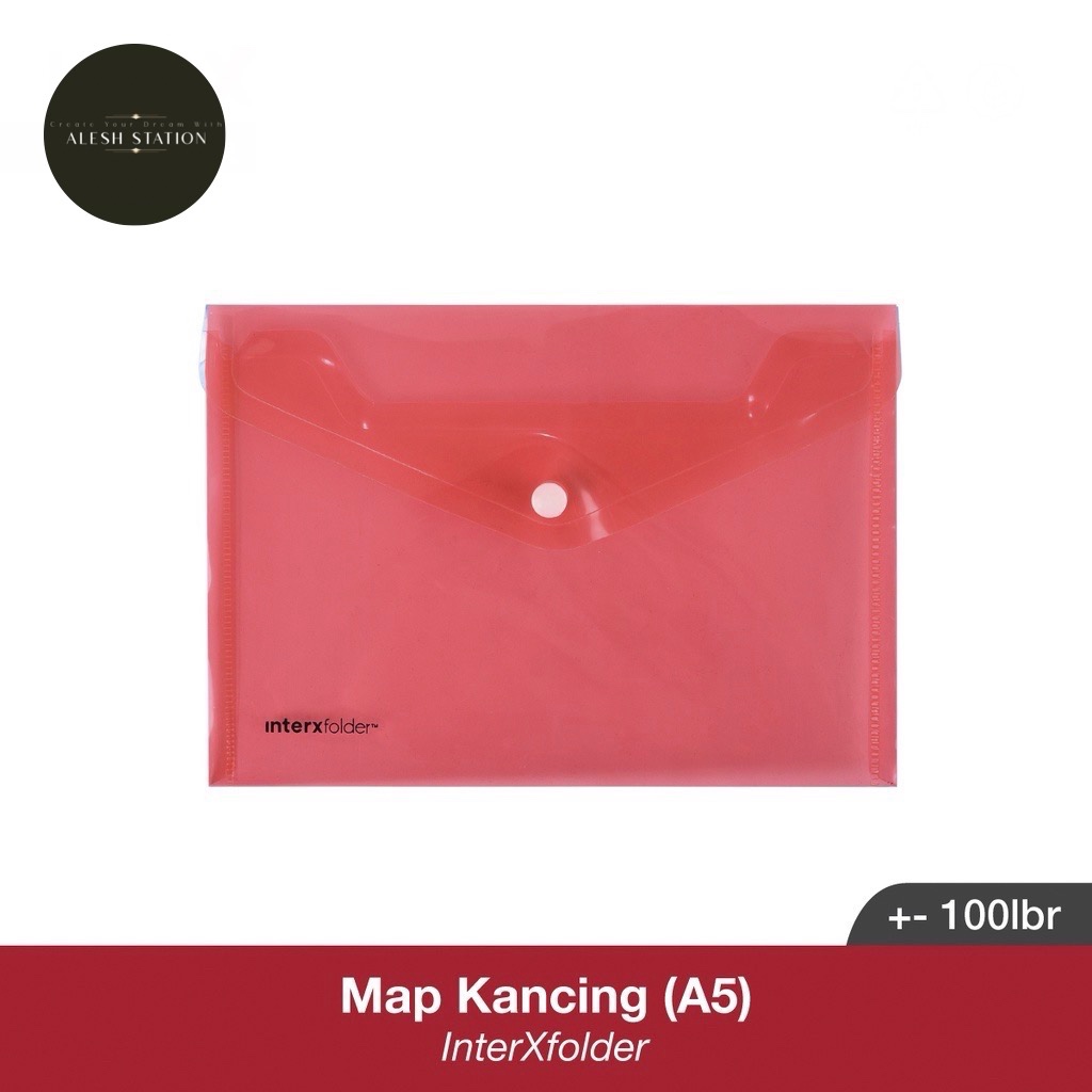 Inter X A5 button folder (12 Pc) / A5 File Folder / A5 Document Folder ...