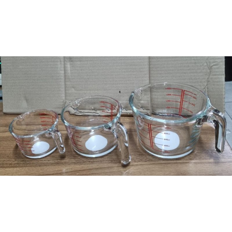 Fremoro Measuring Glass Clear Glass Material Measuring Cup With Size ...