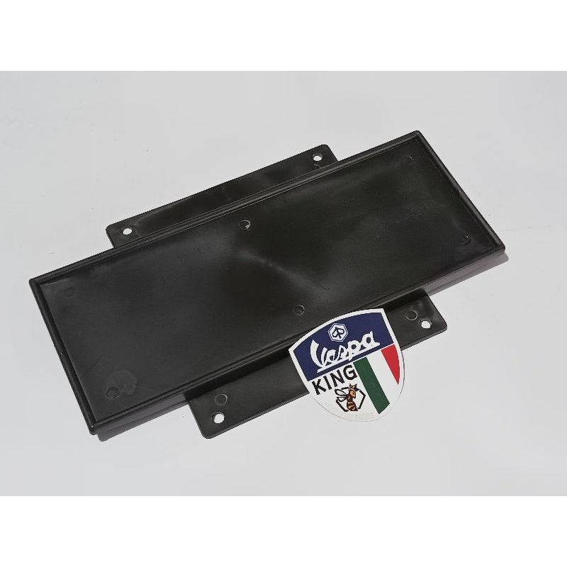 BLACK plastic rear number plate bracket vespa classic pangkon number ...