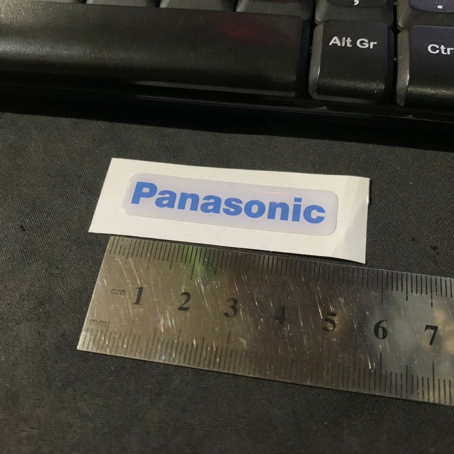 Panasonic Resin Embossed Sticker Lycal 3D Small Logo Sticker Unit ...