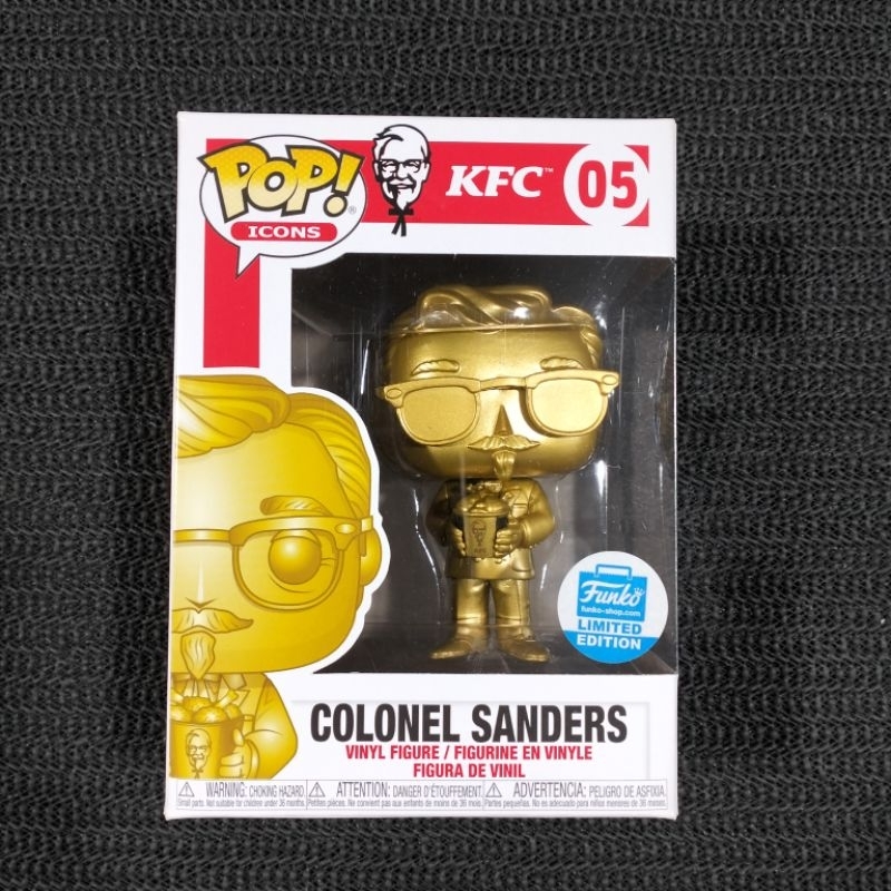 Funko Pop! Kfc: Colonel Sanders (Gold) 05 (Funko Shop Limited Edition ...