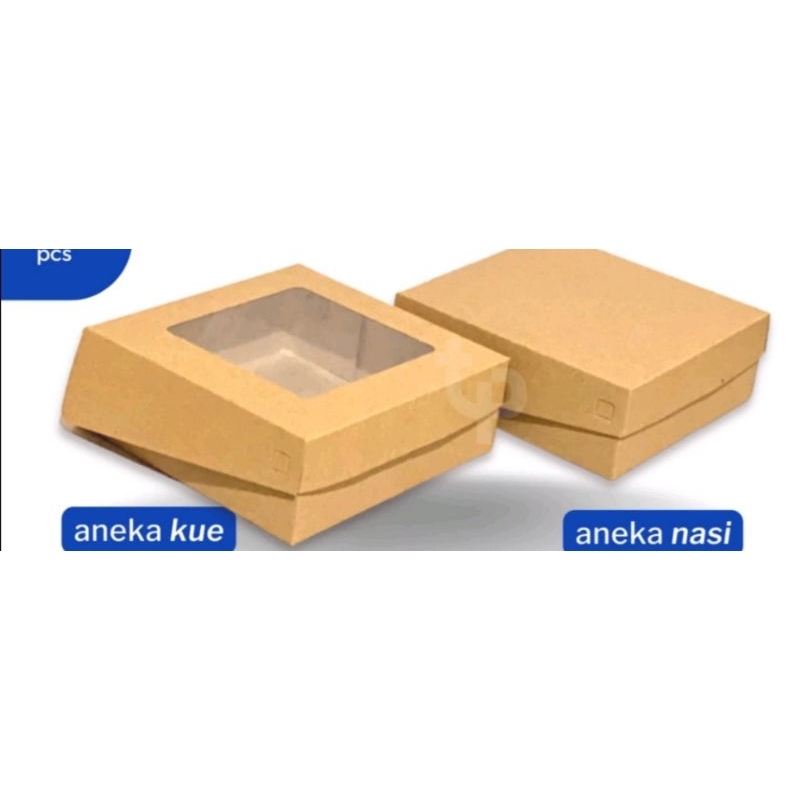 18x18 thick laminated kraft rice/chocolate cake box | Shopee Malaysia