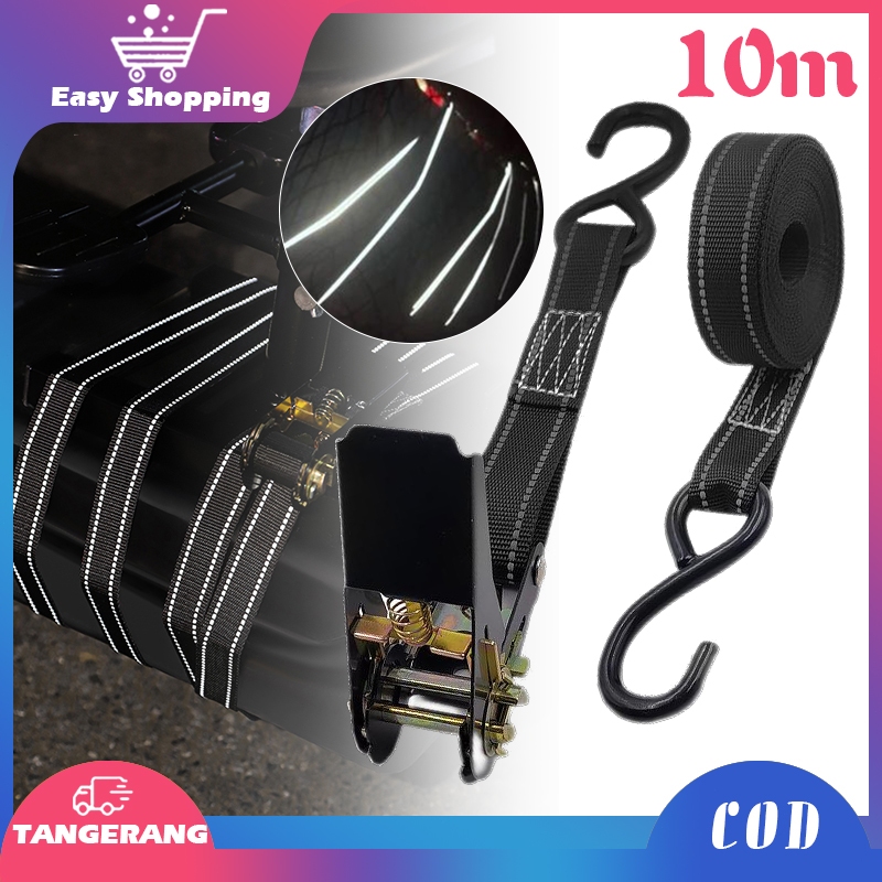 10m Rachet Tie Down Reflective Lashing Strap Cargo Lashing Belt ...