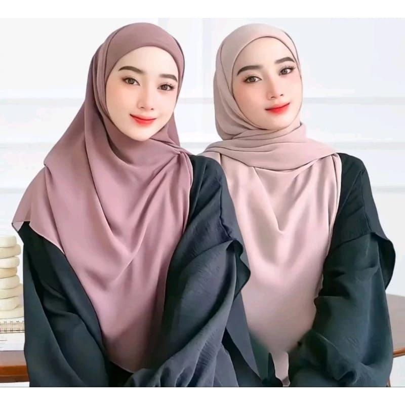 2-layer Rectangular Instant HIJAB | Shopee Malaysia