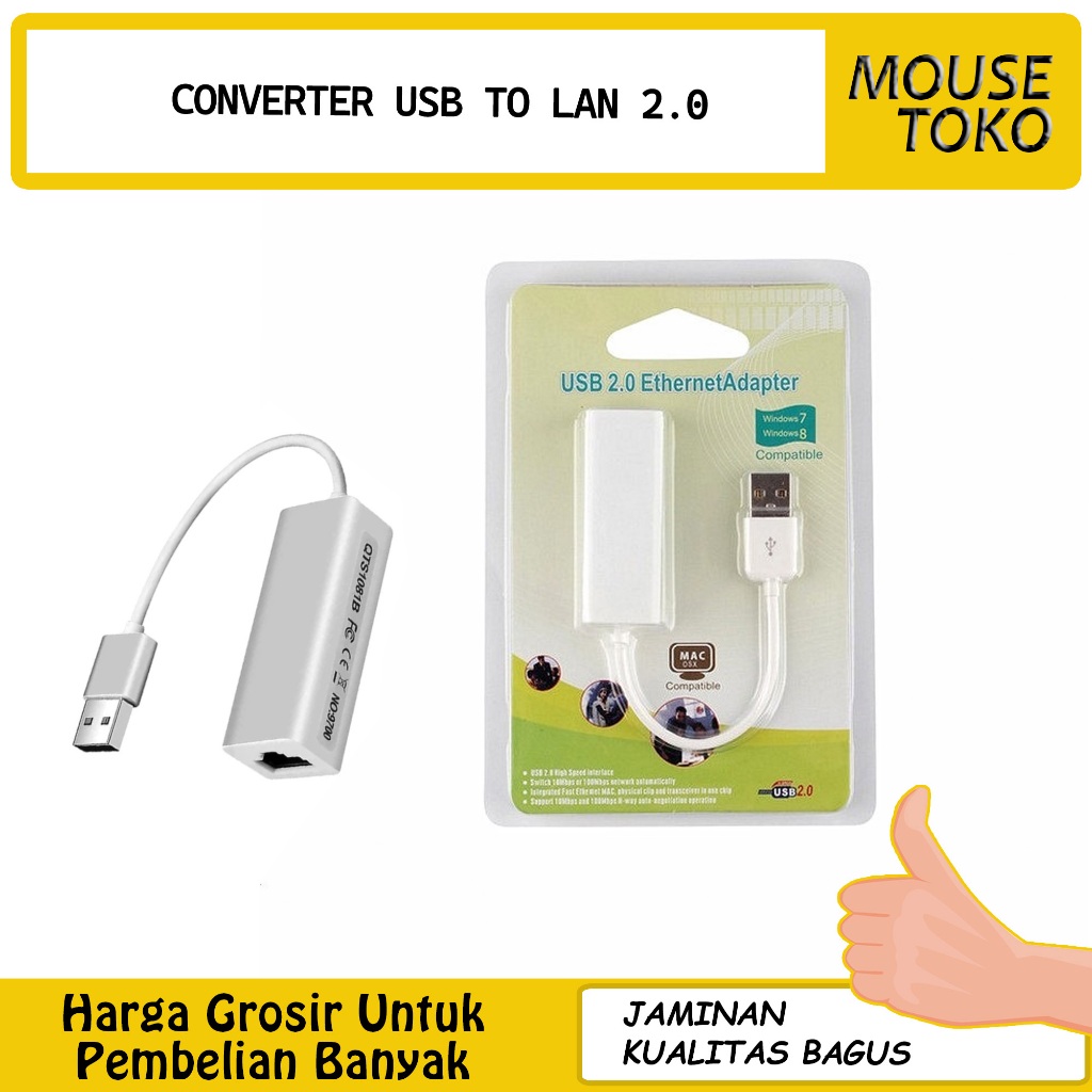 [mouse_toko] Usb To LAN Ethernet Adapter-USB 2.0 Ethernet Adapter/USB ...