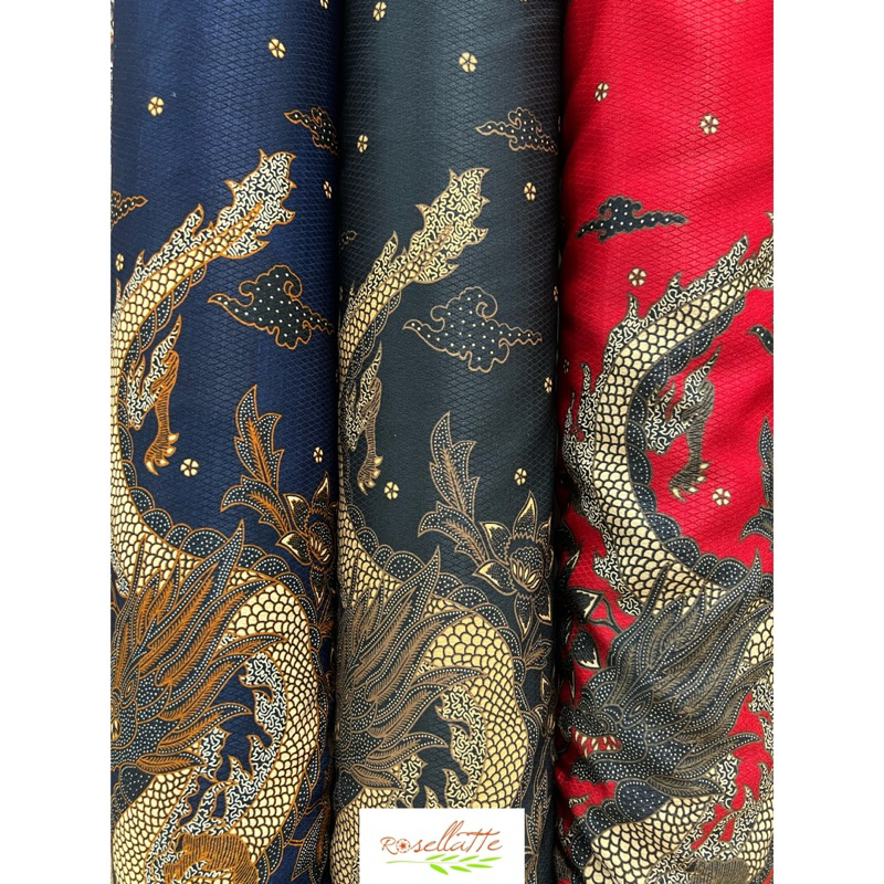 Dragon Motif Batik Fabric (per panel) | Shopee Malaysia