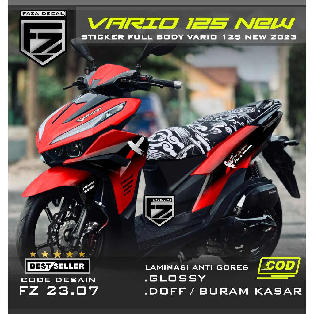 Decal Sticker vario 125 NEW 2023 Full Body MISSION WINNOW - Dekal Motor ...