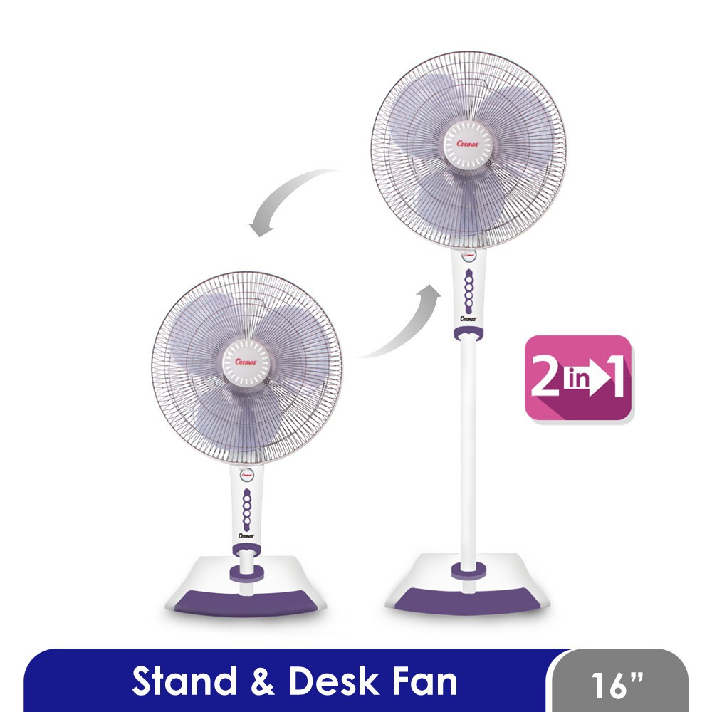Cosmos Fan 2in1 Stand & Desk Fan 16 Inches 16-SEN Official Guarantee ...