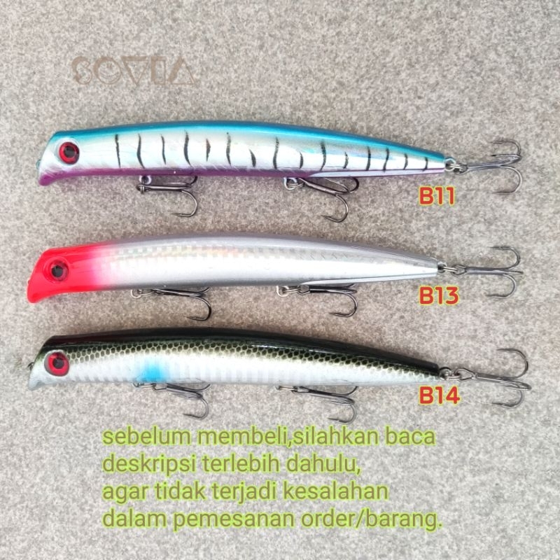 Lure minnow fishing bait / fishing rod replacement popper set ...