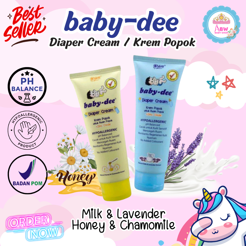 Baby-dee Baby Diaper Cream For Hypoallergenic pH Balanced Baby Diaper ...