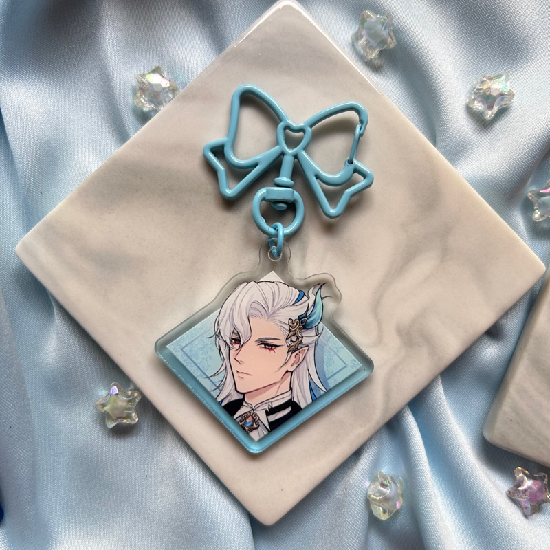 Genshin Impact Keychain Standee Wriothesley Neuvillette | Shopee Malaysia