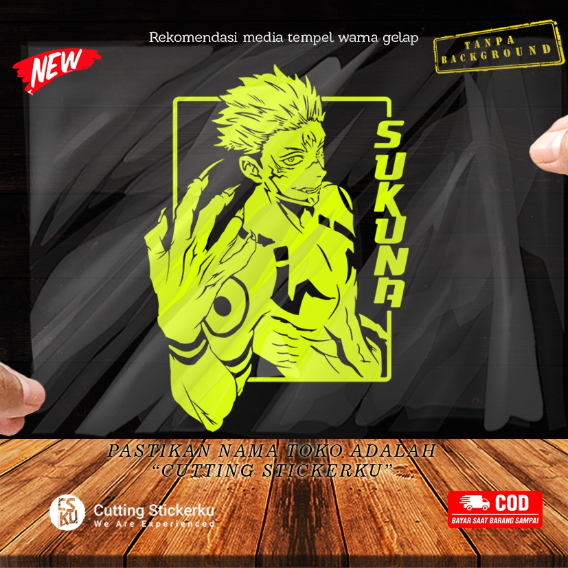 Cutting Sticker Sukuna Itadori Variation Motorcycle Car Sticker Jujutsu Kaisen Gojo Satoru Japan ...
