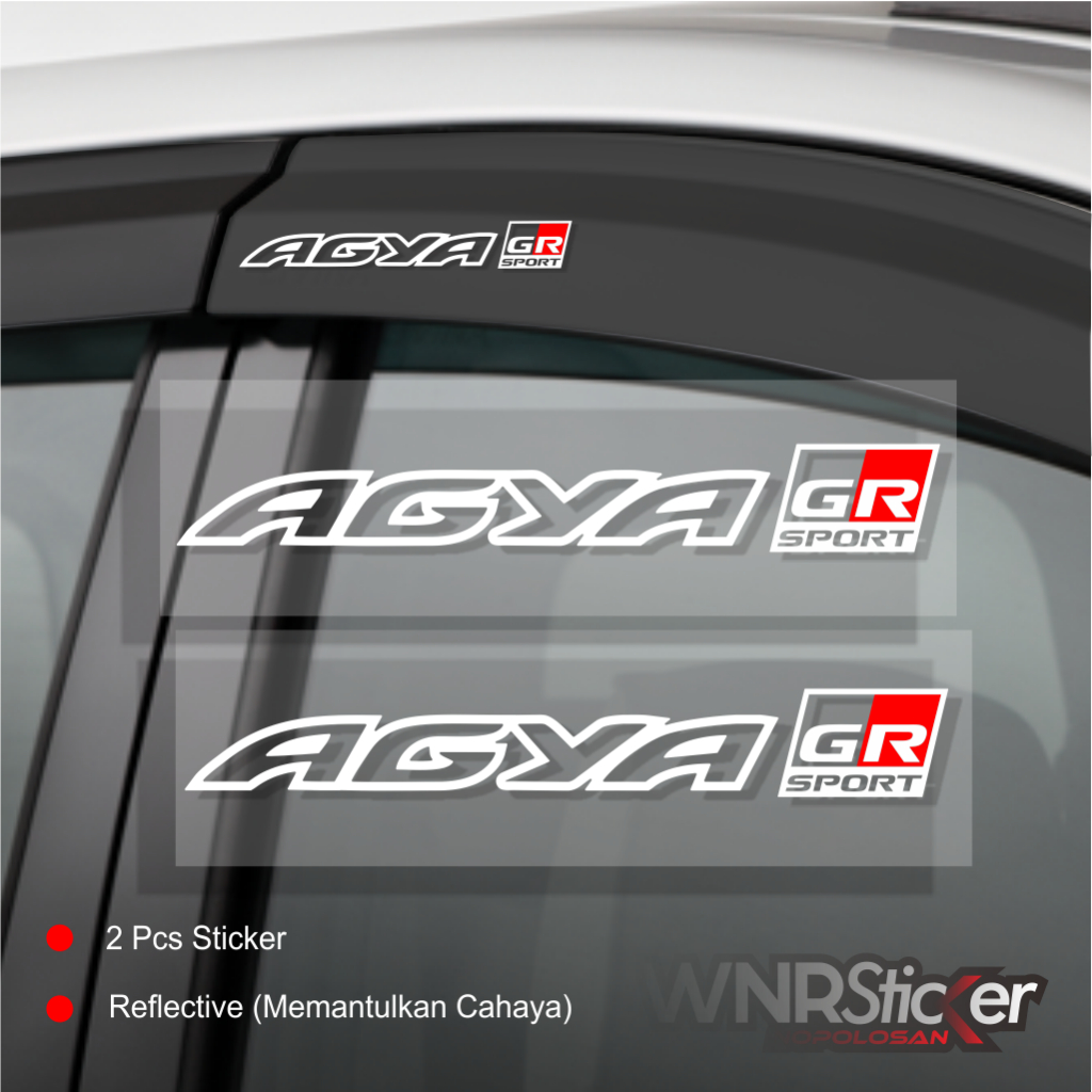 Agya gr sport Gutter Variation Sticker 1 set Contains 2 Stickers ...