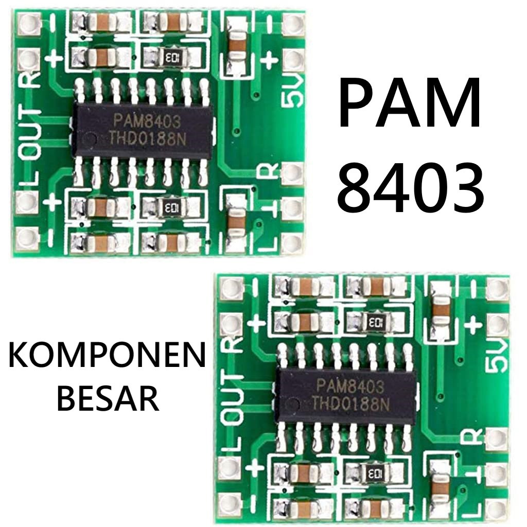 Pam8403 Pam 8403 Super Mini Digital audio Amplifier Class D 2x3W 5V DC ...